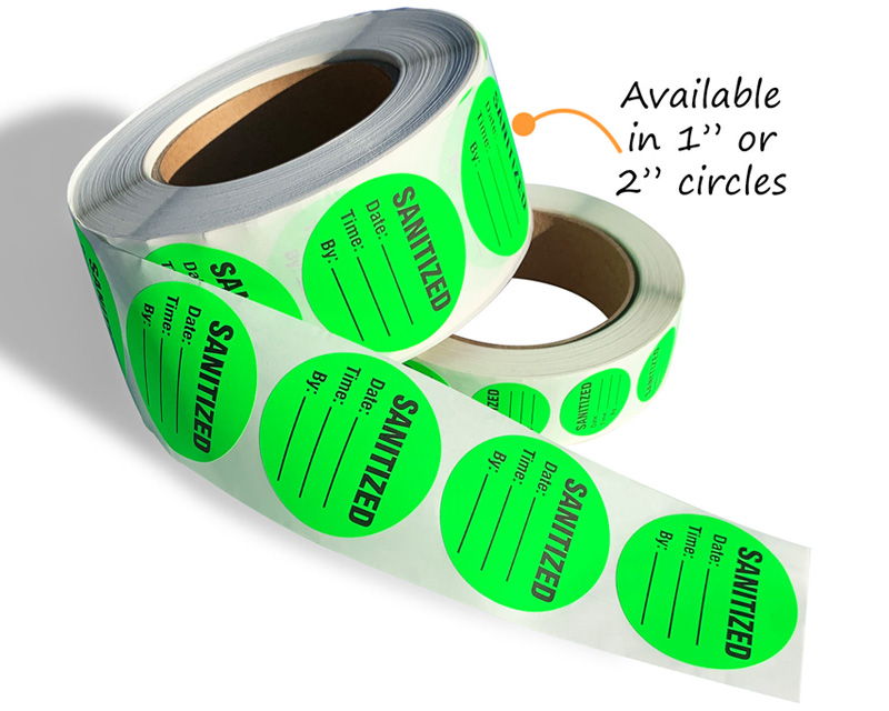 Fluorescent Inspected Tags and Labels - Multipart Cardstock Tags