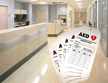AED Inspection Tags- For Automatic External Defibrillator Inspections