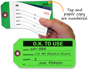 OK to Use Tags - O.K to Use Tags and Okay to Use Tags