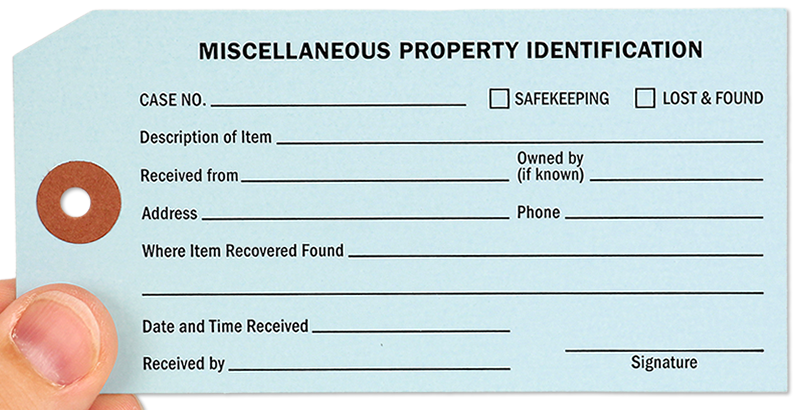 Property Identification Tag, SKU - TG-0296