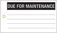 Maintenance Tags & Maintenance Record Tags