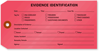 Police Evidence Tags