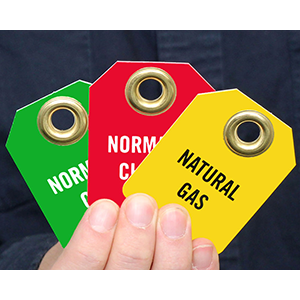 Normally Open Valve Tags