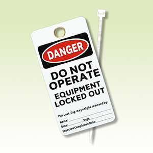 Normally Open Valve Tags