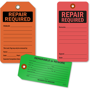 Rework Tags & Fluorescent Repair Tags –Durable Tags @ Best Prices