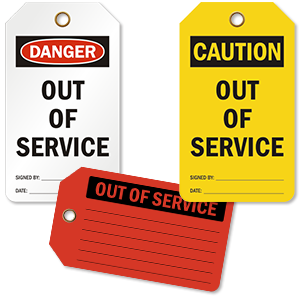 Maintenance Tags & Maintenance Record Tags